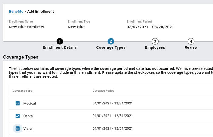 New Hire and Life Change Benefits Enrollment