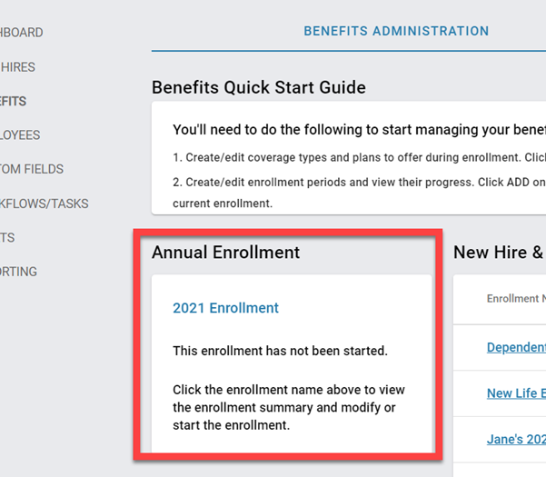 Annual Benefits Enrollment