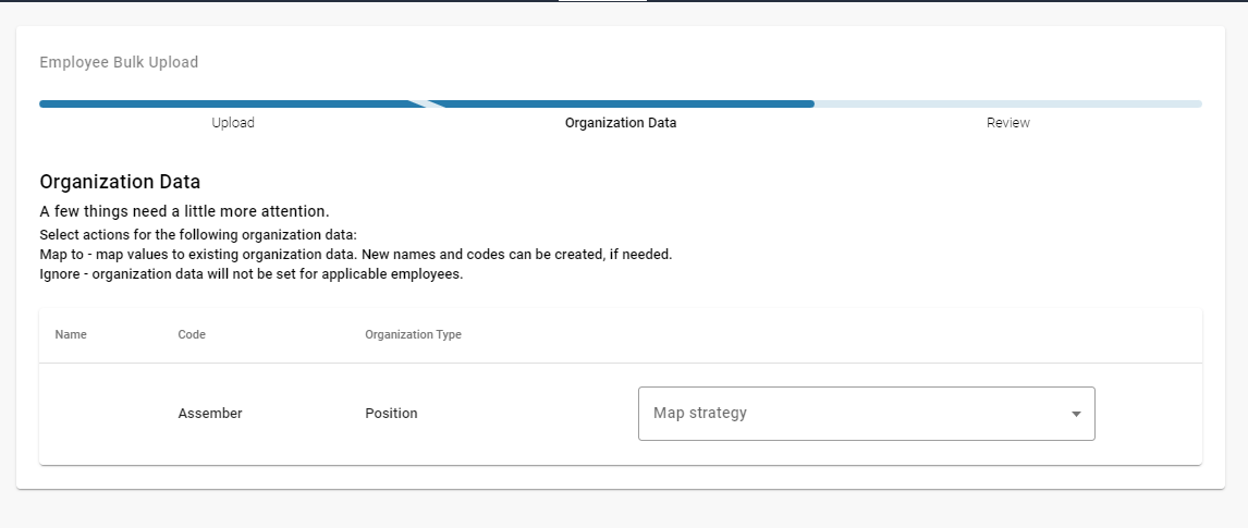 Employee Bulk Upload