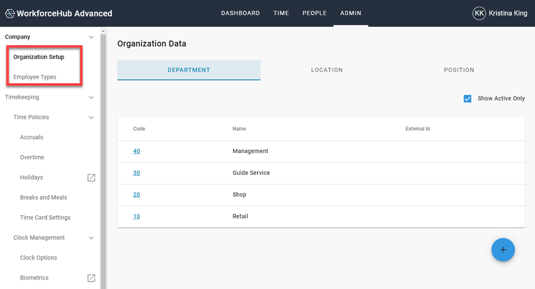 Employee Records in WorkforceHub Integrated