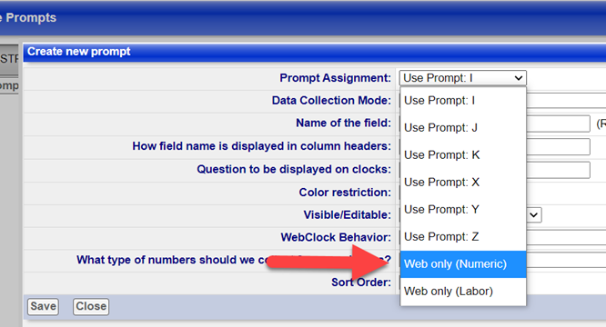 WFH - Numeric Clock Prompts