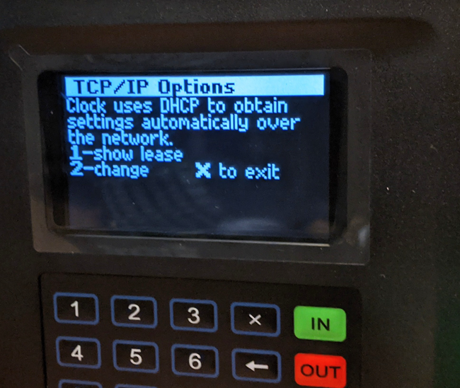 Assign a Static IP to a Basic Clock