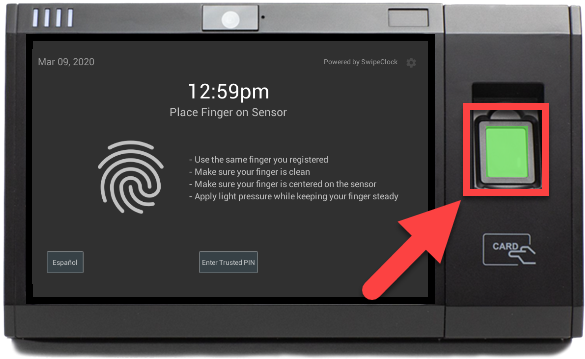 Swipeclock Touch and Touch 2 - Clock In and Out Instructions