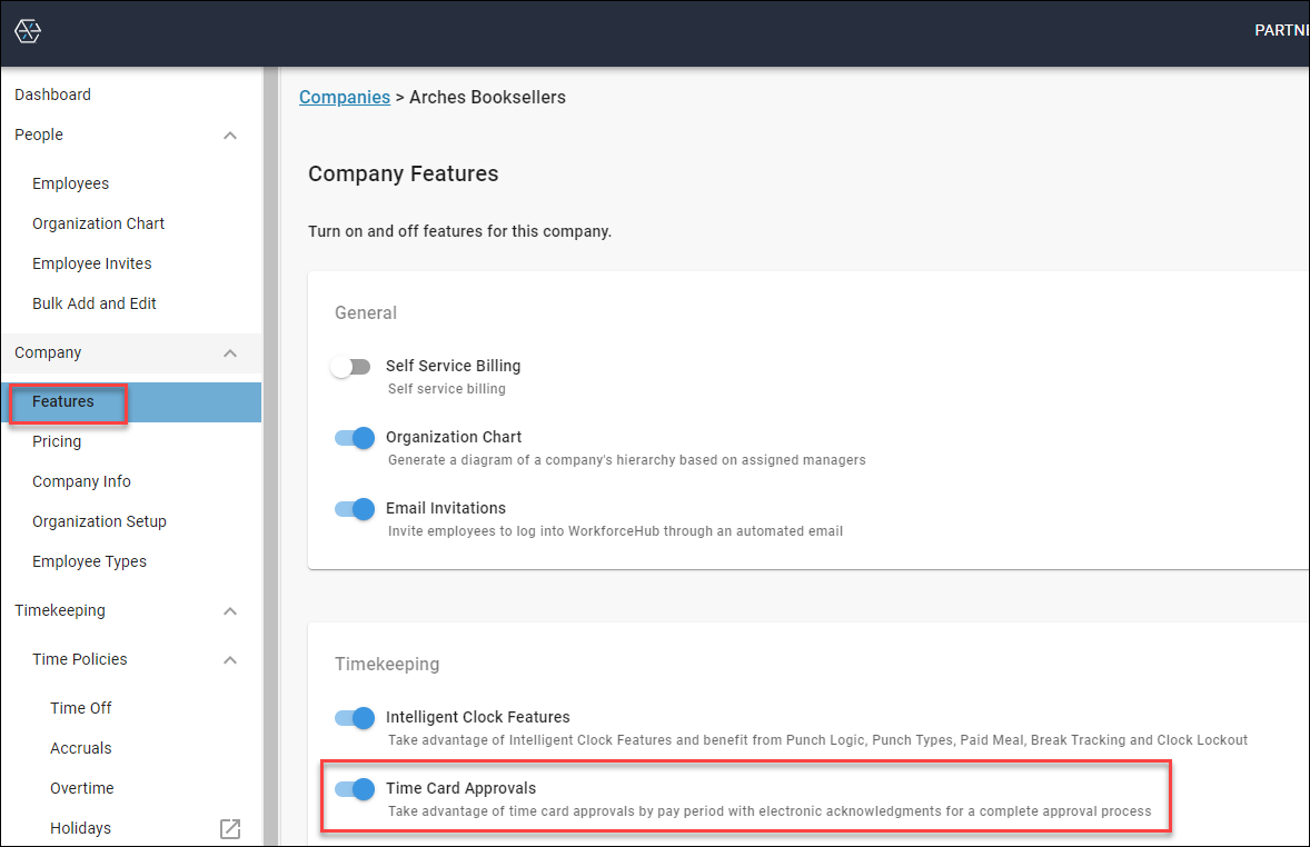Time Card Approvals with E-Acknowledgments