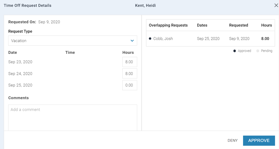 Manage Time Off (WFH)