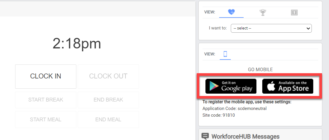 WorkforceHub Mobile App