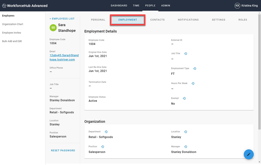 View and Edit Employee Records